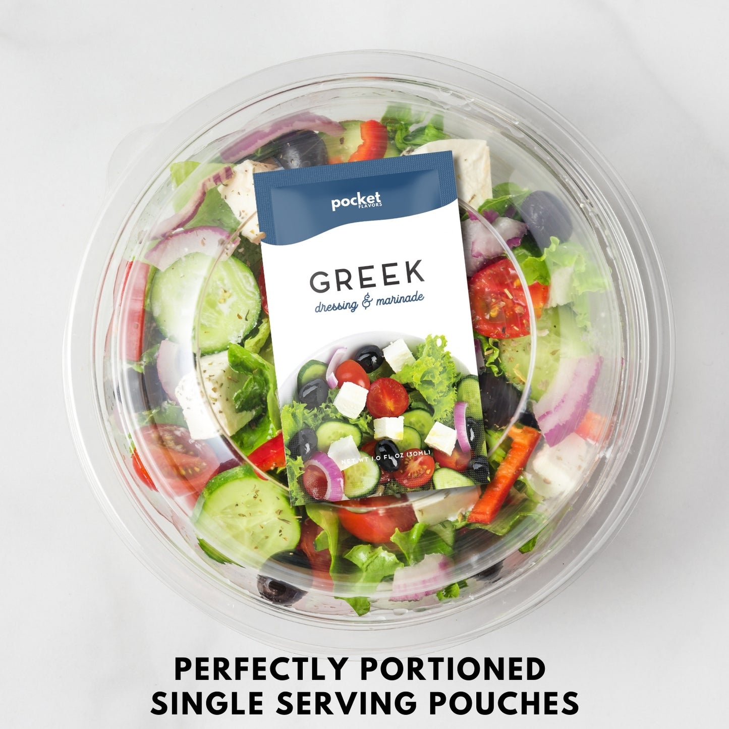 Greek + Balsamic Salad Dressing Packets | Pocket Flavors