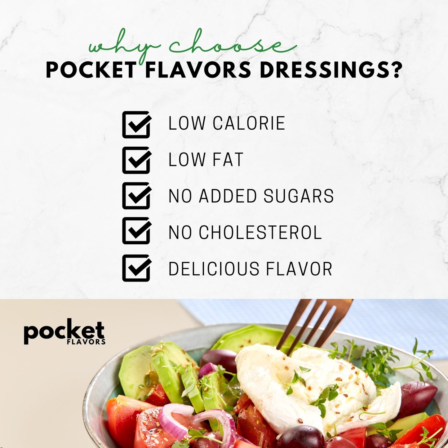 Greek + Balsamic Salad Dressing Packets | Pocket Flavors