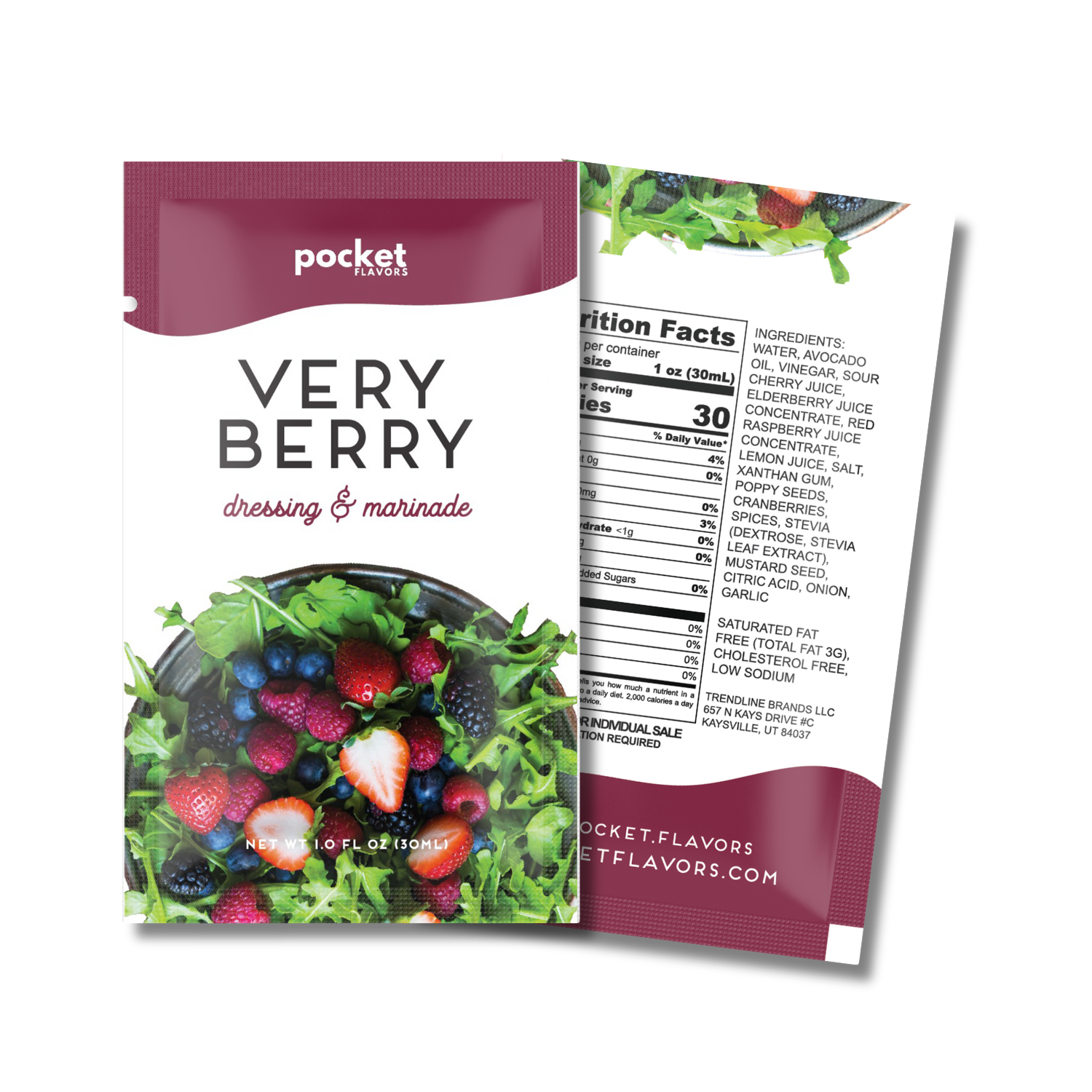 Very Berry Salad Dressing Packets | Pocket Flavors