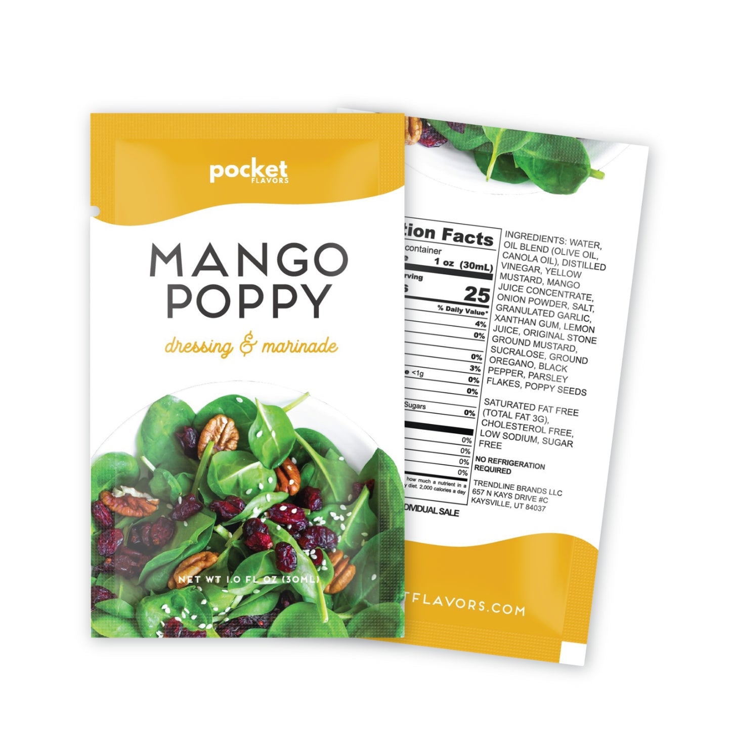 Mango Poppy Salad Dressing Packets | Pocket Flavors