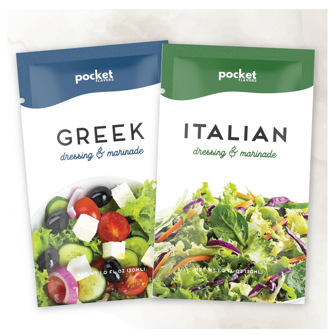 Greek + Italian Salad Dressing Packets | Pocket Flavors – Pocket ...